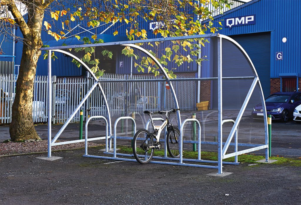Cycle Shelter Installation – QMP in Action | Quality Metal Products Blog