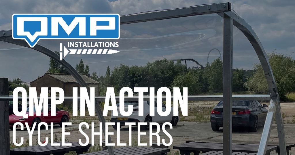Cycle Shelter Installation – QMP in Action | Quality Metal Products Blog