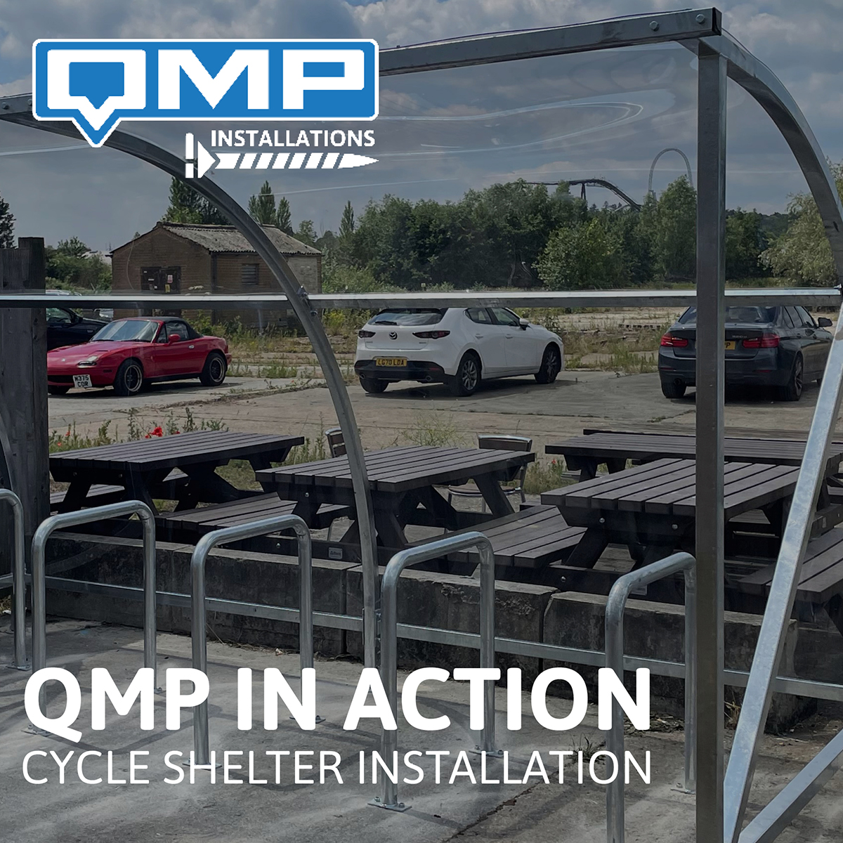 Cycle Shelter Installation – QMP in Action | Quality Metal Products Blog
